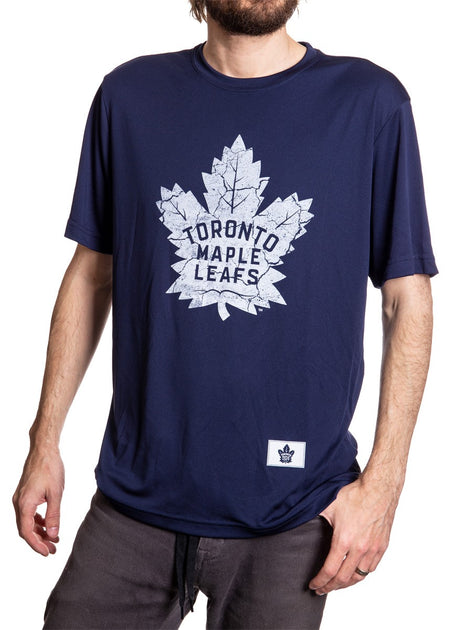 Toronto Maple Leafs Short Sleeve Rashguard - Distressed Logo | Calhoun ...